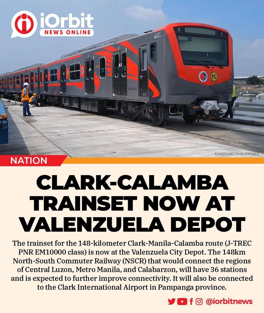 Clark-Calamba trainset now at Valenzuela depot - OnePropertee Community