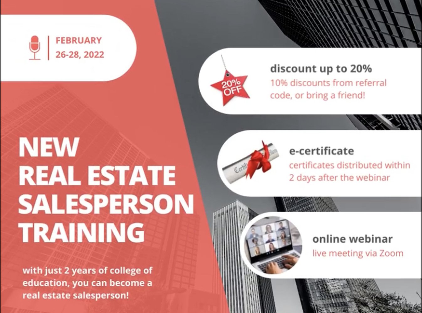Real Estate Brokerage Seminar for NEW RE Salespersons Feb 26-28 2022 ...