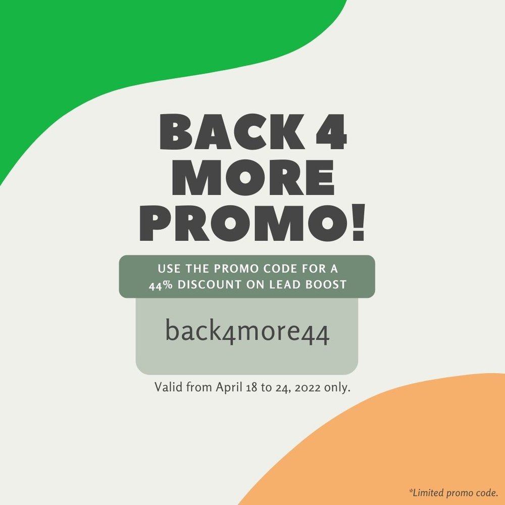 🚨 Promo Alert! BACK 4 MORE PROMO - April 18 to 24, 2022 - OnePropertee ...