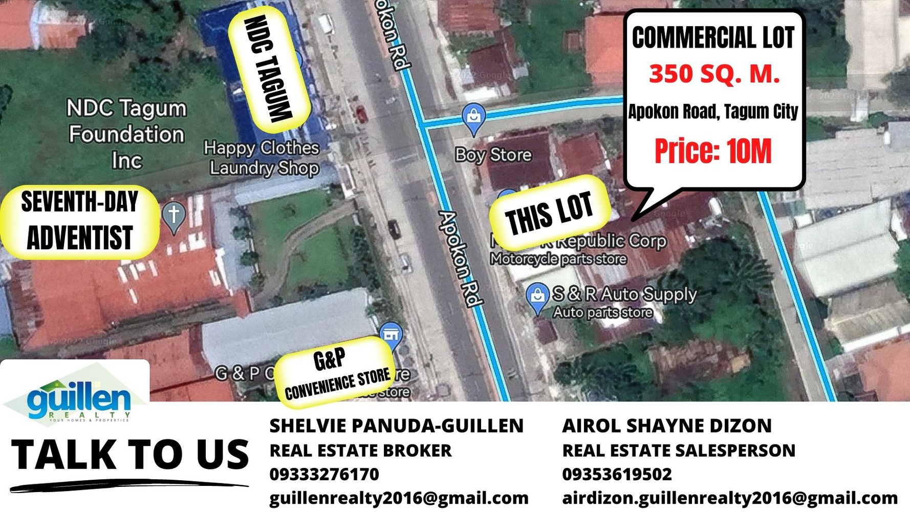 COMMERCIAL LOT FOR SALE ALONG APOKON ROAD, TAGUM CITY, DAVAO DEL NORTE ...