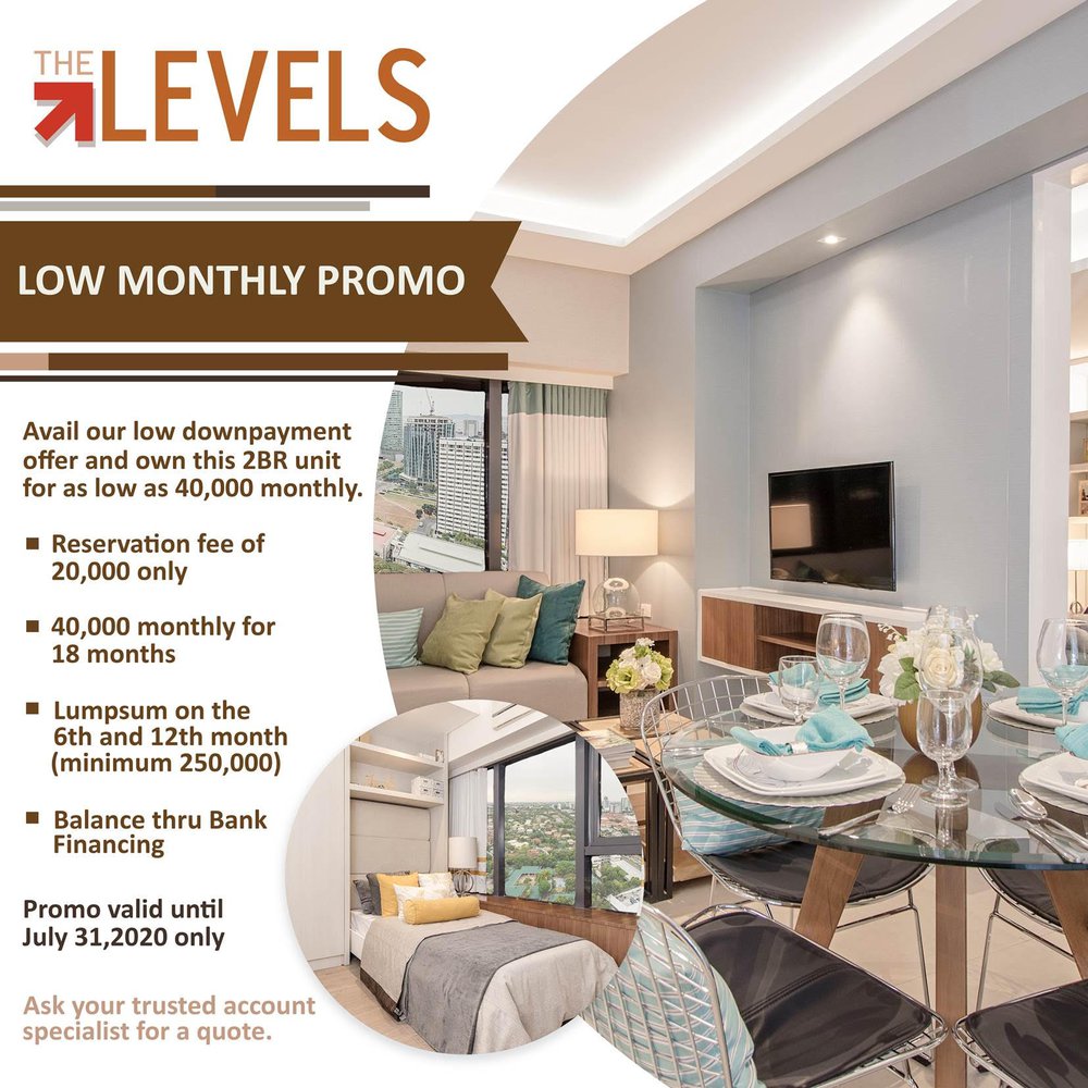 THE LEVELS | 2BR Unit for as low as 40k/month - One Metro