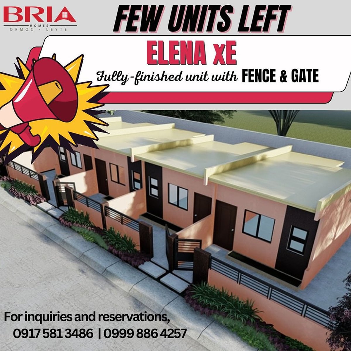 1-bedroom with gate, fence and tiles Elena xE Unit in Bria Ormoc [House ...