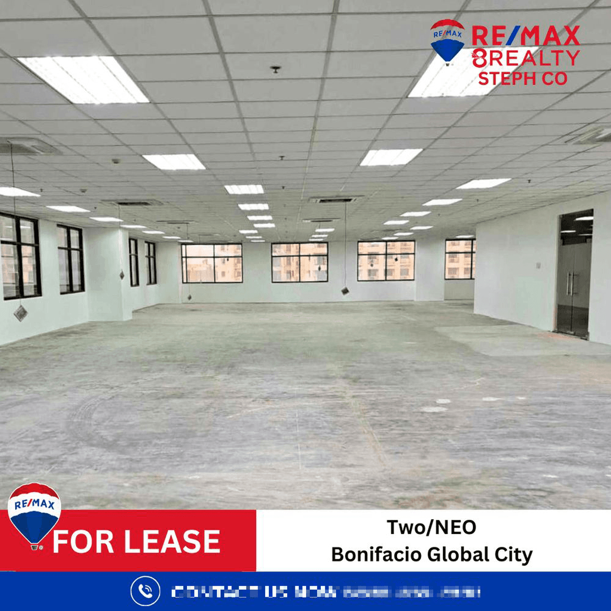 For Lease BGC Office 595.38sqm Two/NEO, Bonifacio Global City ...