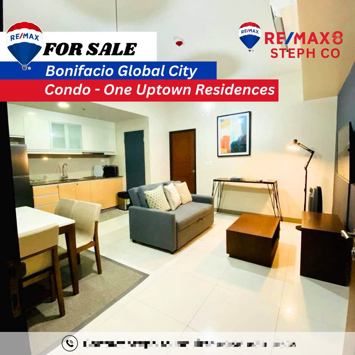 For Sale BGC Condo: One Uptown Residences, Fully Furnished 1 Bedroom ...