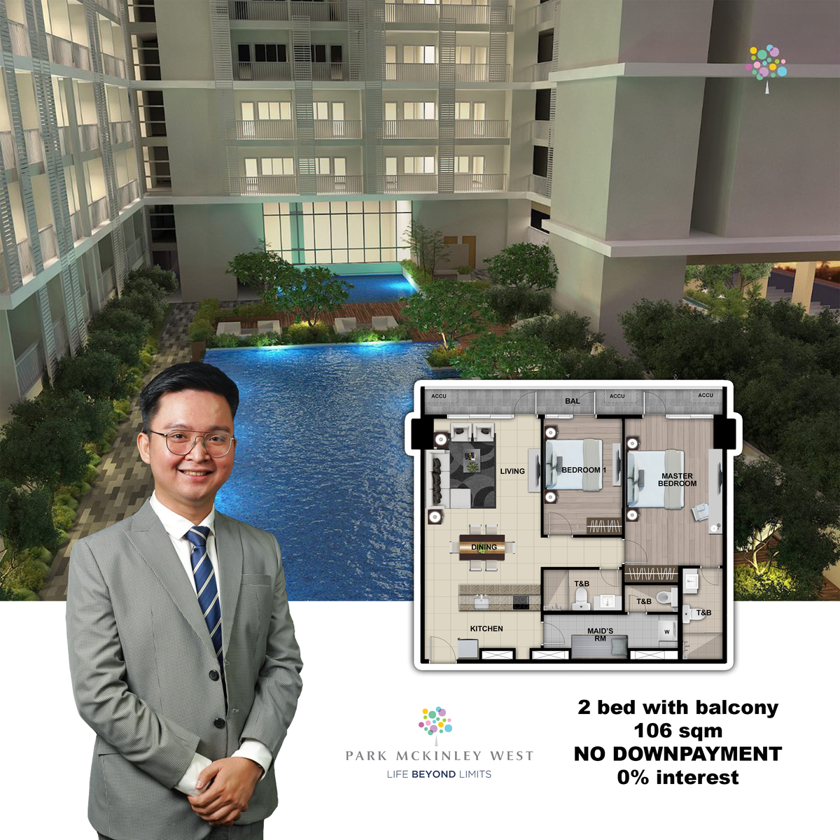 Bgc condo for sale 2 bedroom 106 sqm Megaworld Fort Bonifacio Taguig ...