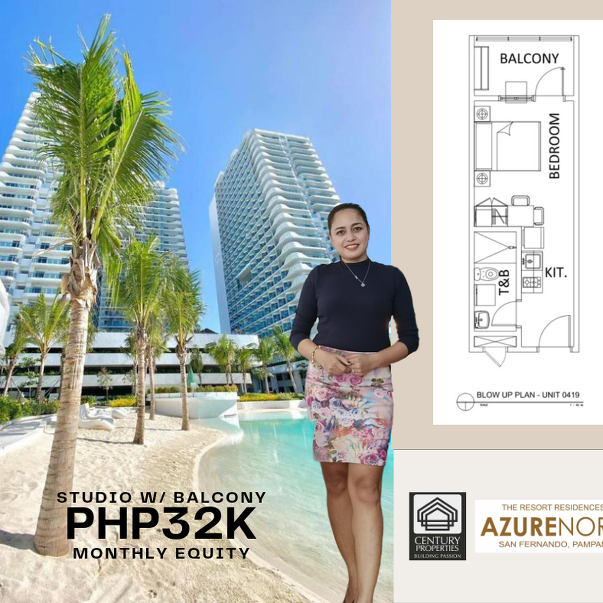 Azure North San Fernando Pampanga [Condo 🏙️] (June 2023) in San Fernando, Pampanga for sale
