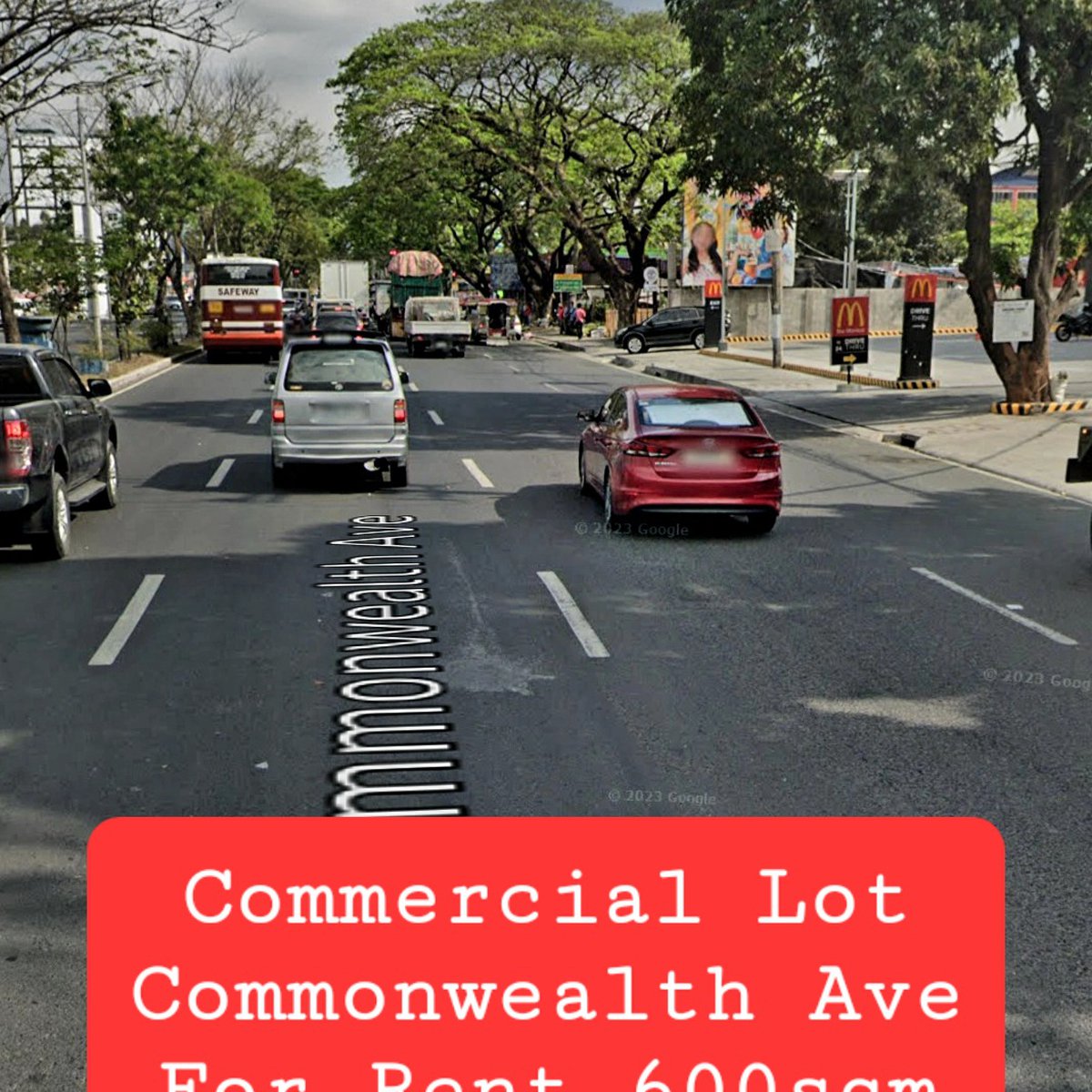 Commercial Lot For Rent along Commonwealth Avenue Quezon City [Lot 🚜 ...