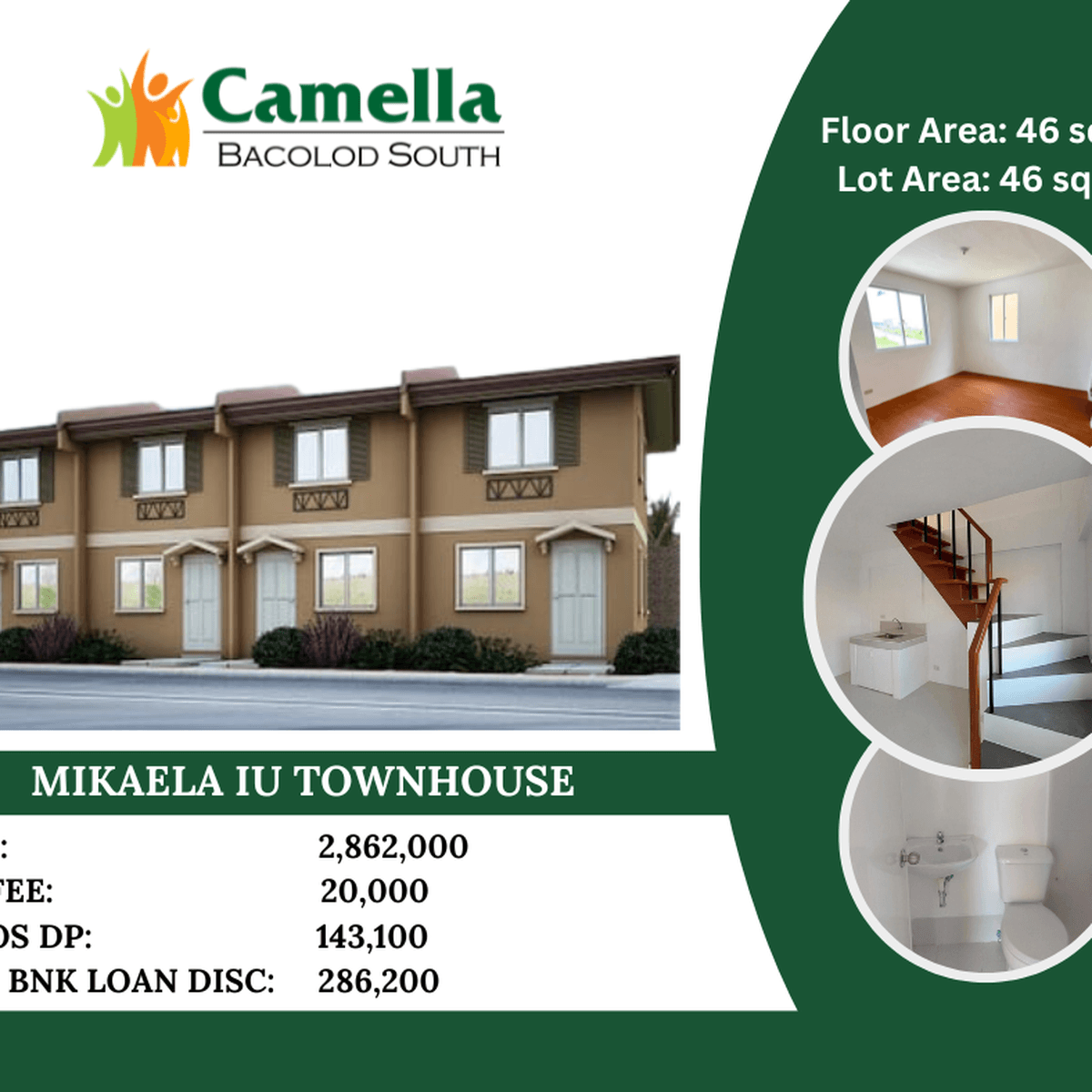 2-bedroom Mikaela IU Townhouse For Sale in Bacolod Negros Occidental ...