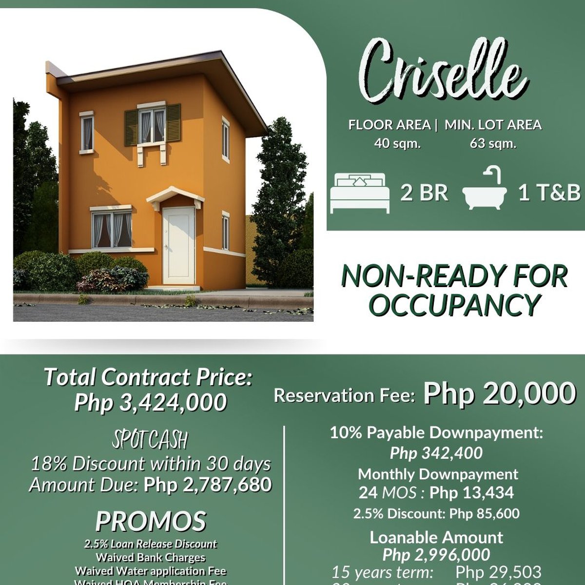 Camella Pili Criselle Nrfo [House and Lot 🏘️] (January 2024) in Pili, Camarines Sur for sale