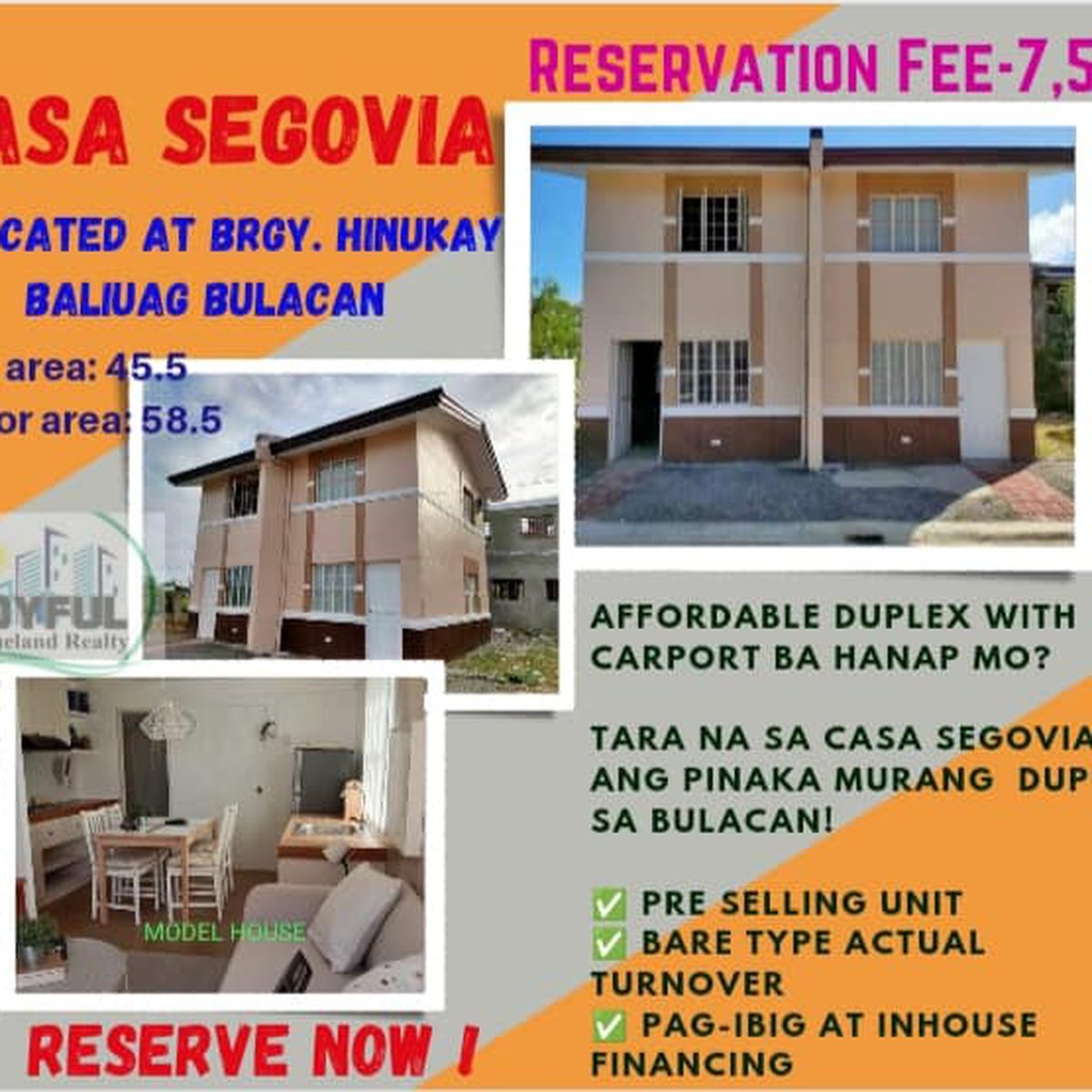 Duplex House in Baliwag Bulacan- Murang Bahay sa Casa Segovia [House and Lot 🏘️] (June 2023) in ...