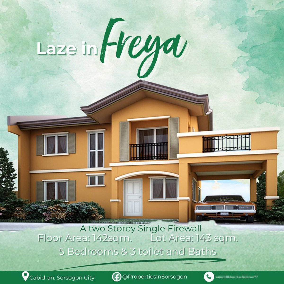Freya l Available 2 Storey Single Firewall With 5 BR in Sorsogon ...