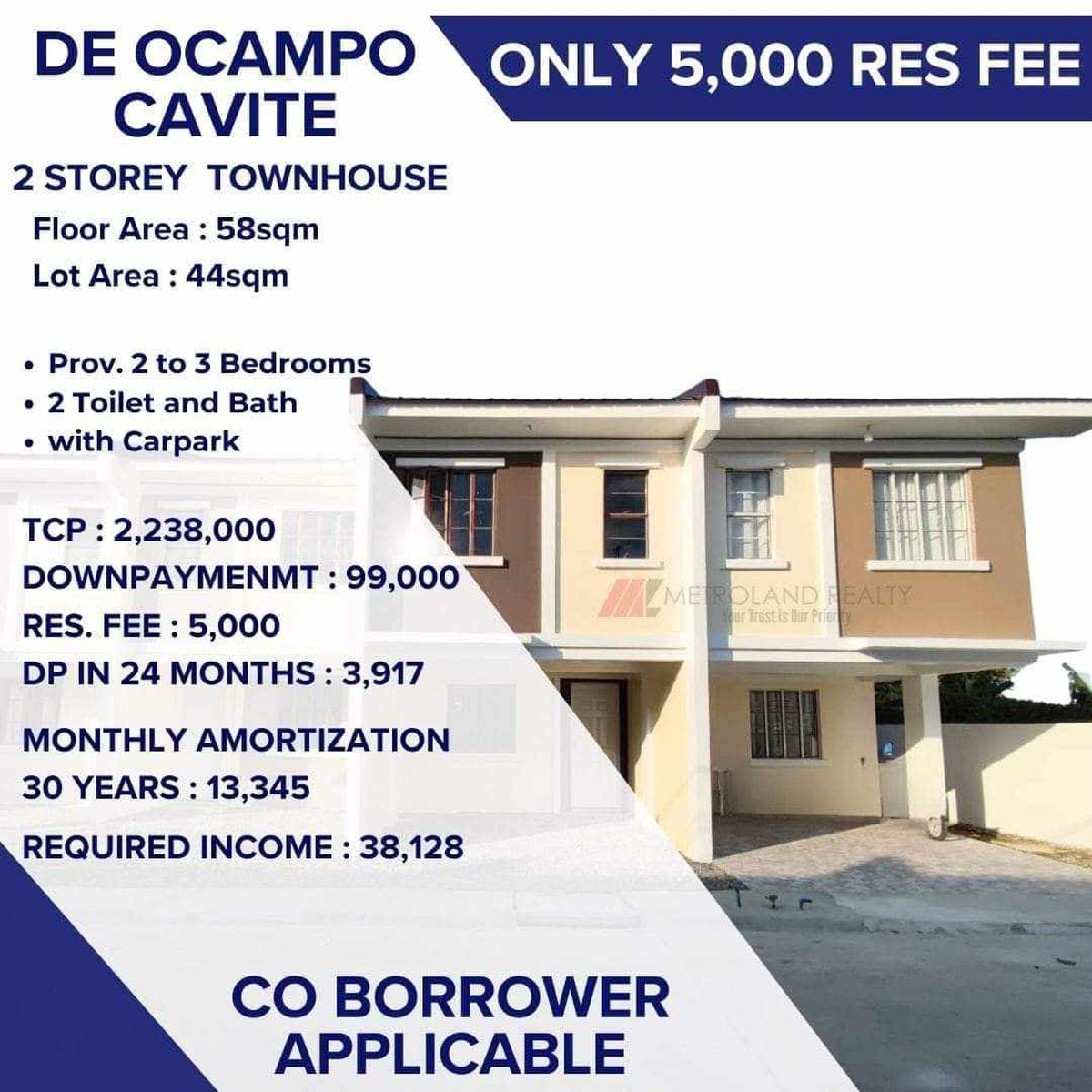 DE OCAMPO CAVITE - 2 Storey Townhouse in Cavite City Cavite [House and Lot 🏘️] (June 2024) in ...