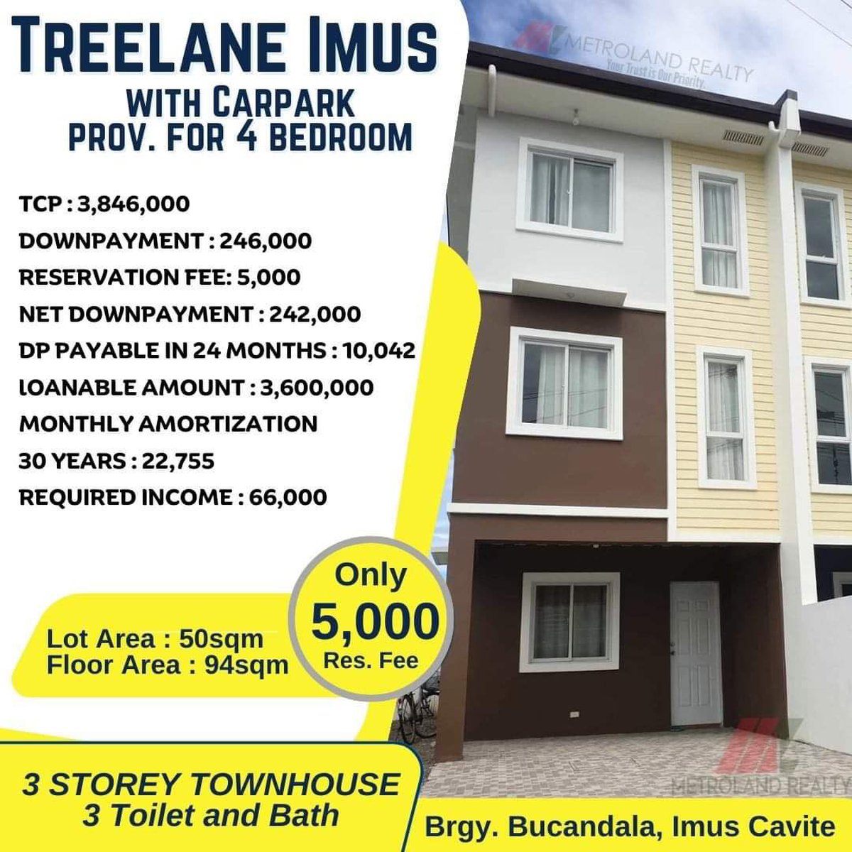 Treelane Residences in Imus Cavite With Carpark [House and Lot 🏘️ ...