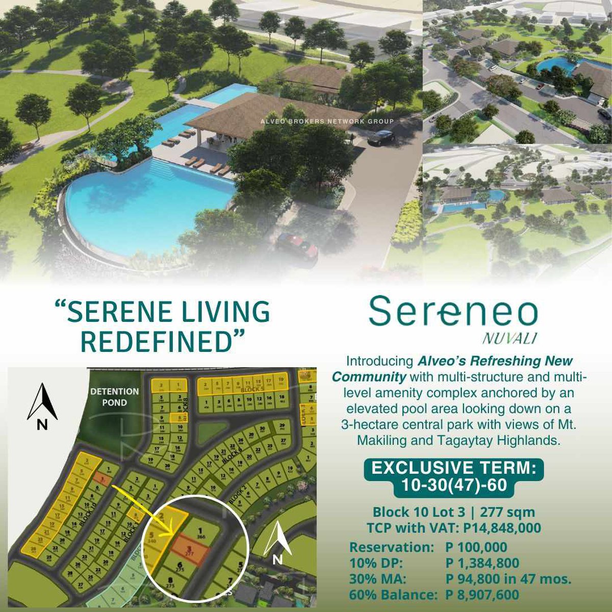 Sereneo @ Nuvali [Lot 🚜] (August 2024) in Nuvali, Calamba, Laguna for sale