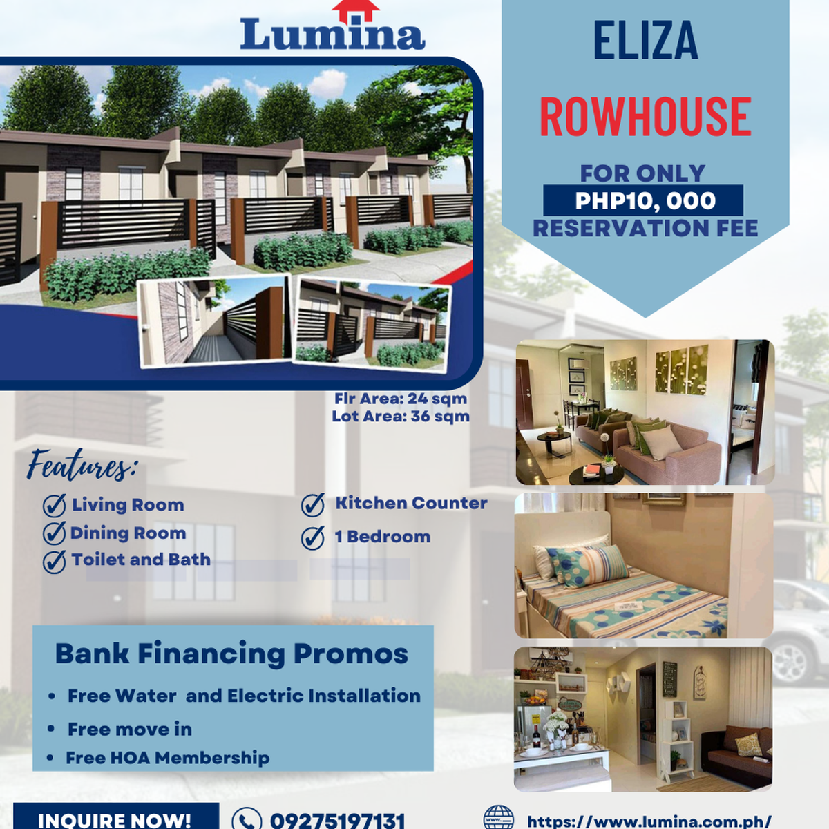 Lumina Eliza 1-Bedroom For Sale in Pandi Bulacan [House and Lot 🏘️] (September 2022) in Pandi ...