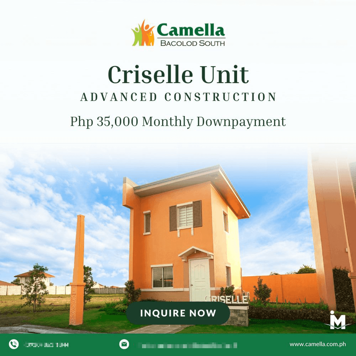 2-BR Criselle Unit | House For Sale in Bacolod (Camella Bacolod South) [House and Lot 🏘️] (July ...