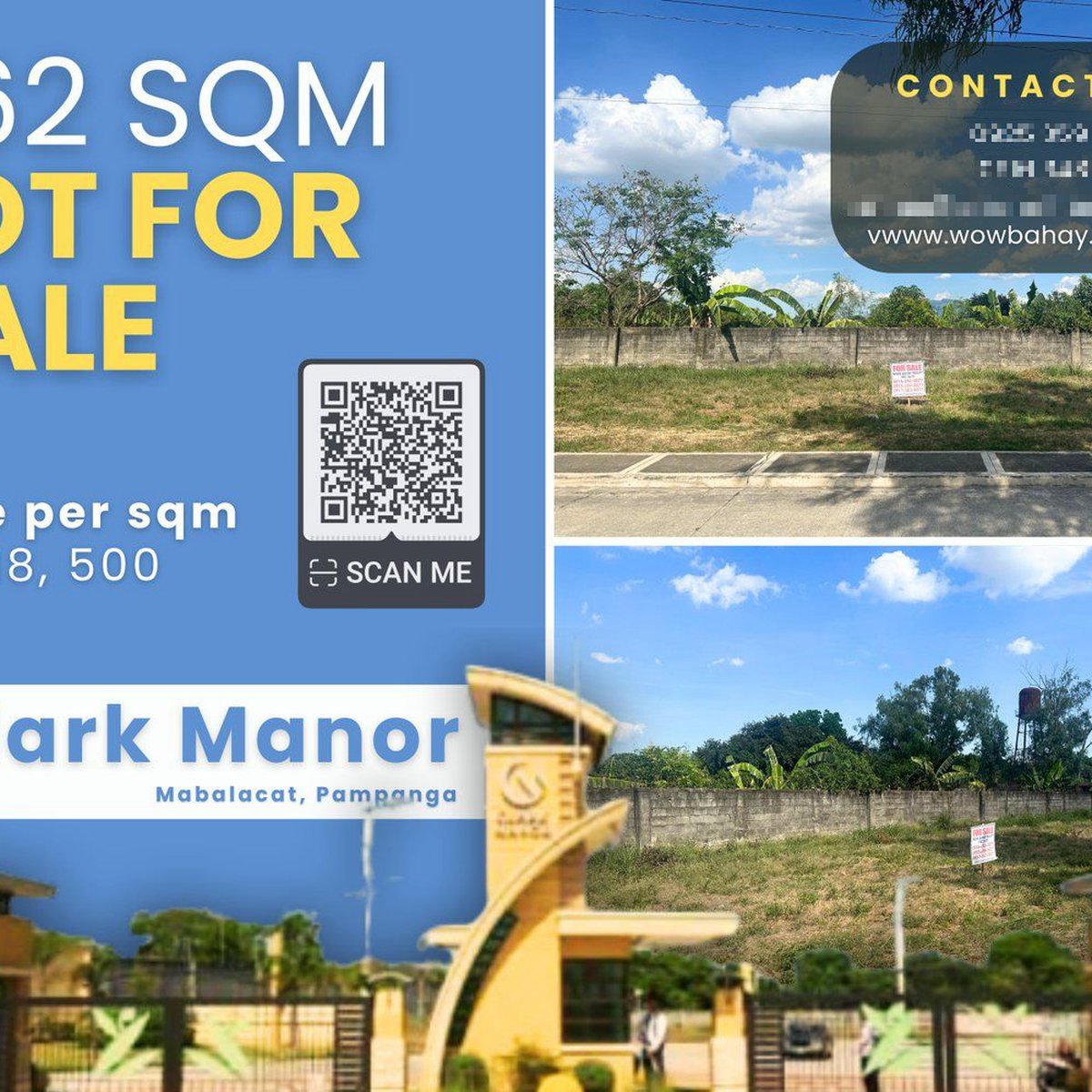 262 sqm Residential Lot For Sale in Clark Manor, Pampanga [Lot 🚜 ...