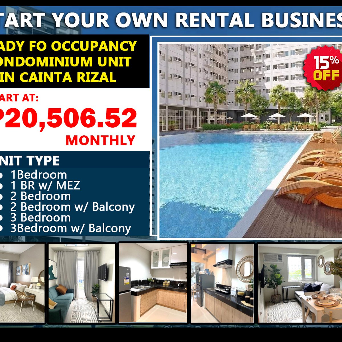 Ready for Occupancy Condotel for sale in Cainta Rizal [Condo 🏙️] (July 2024) in Cainta, Rizal ...