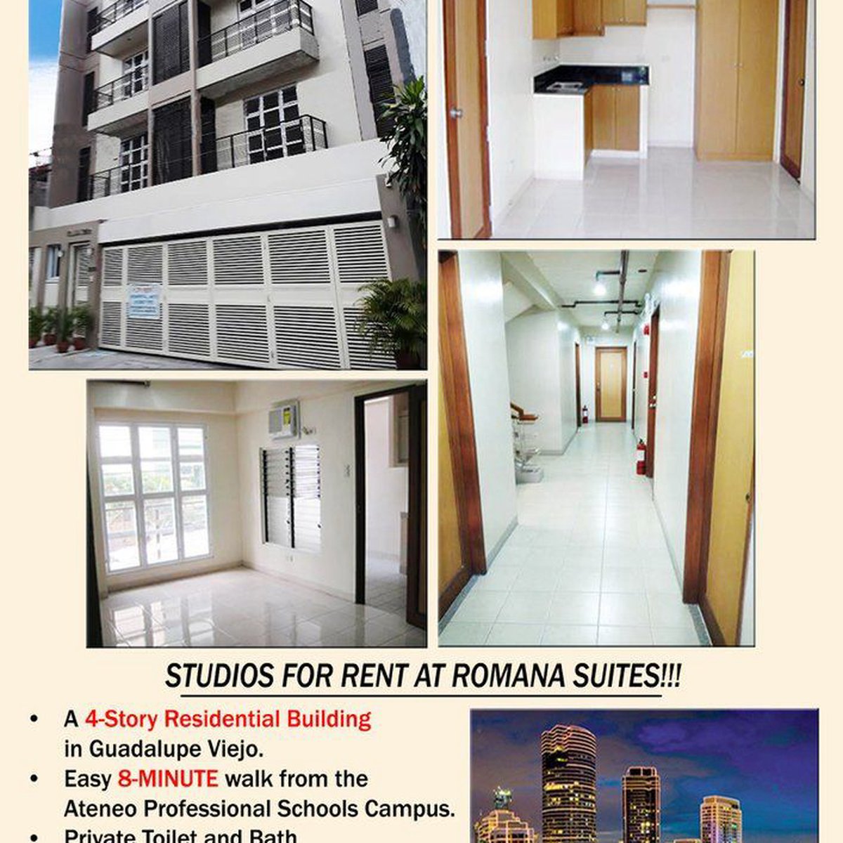 Studio Type Apartment for Rent [Condos 🏙️] (December 2023) in Makati ...