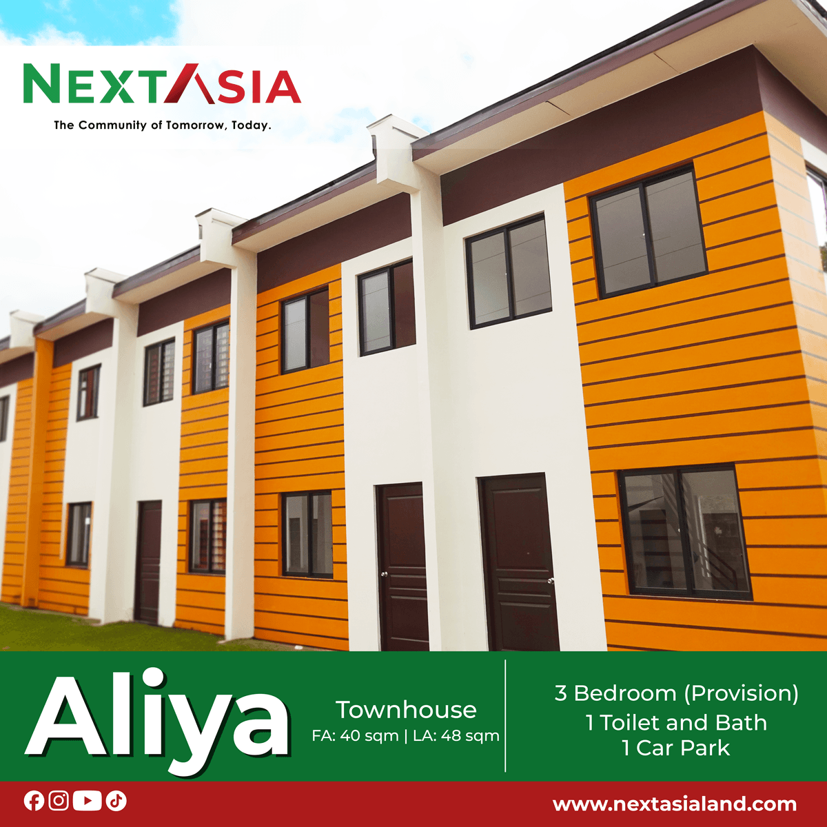 NEXTASIA San Pablo Laguna Aliya Townhouse RFO Units Pag-IBIG & RCBC ...