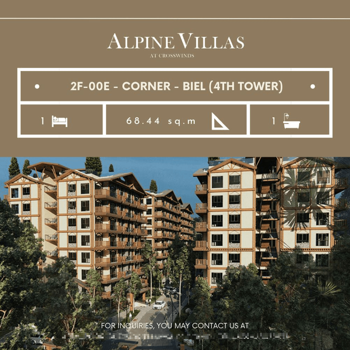 Alpine Villas - 68.44 SQ.M Preselling 1-Bedroom Unit [Condo 🏙️] (April 2023) in Tagaytay, Cavite ...