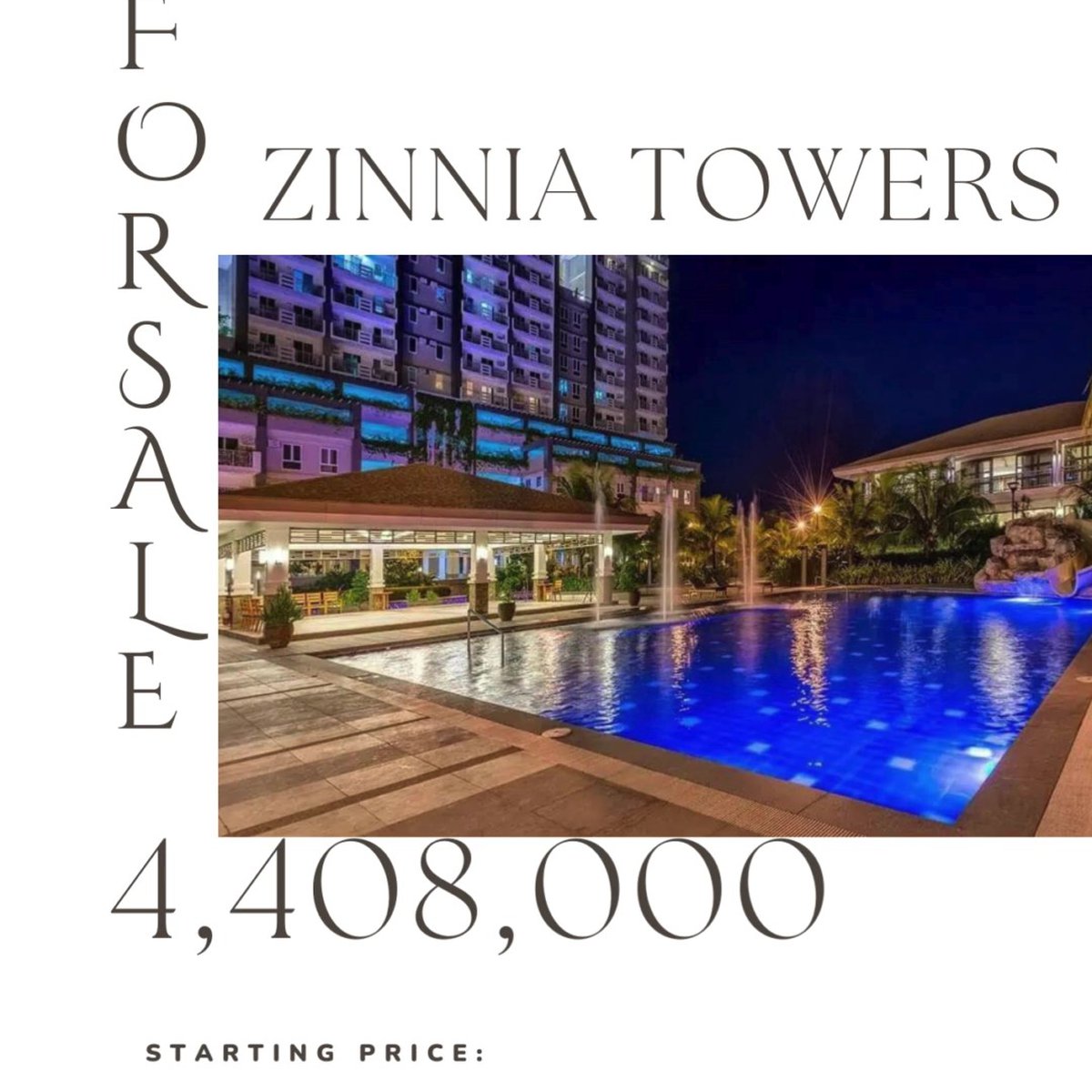 ZINNIA TOWERS 28 sqm 1-bedroom For Sale in Quezon City,Metro Manila ...