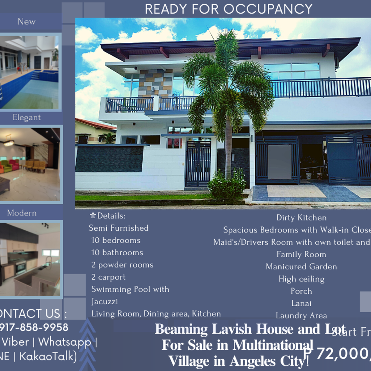 RFO 10 BEDROOMS BEAMING LAVISH HOUSE AND LOT IN ANGELES PAMPANGA [House ...