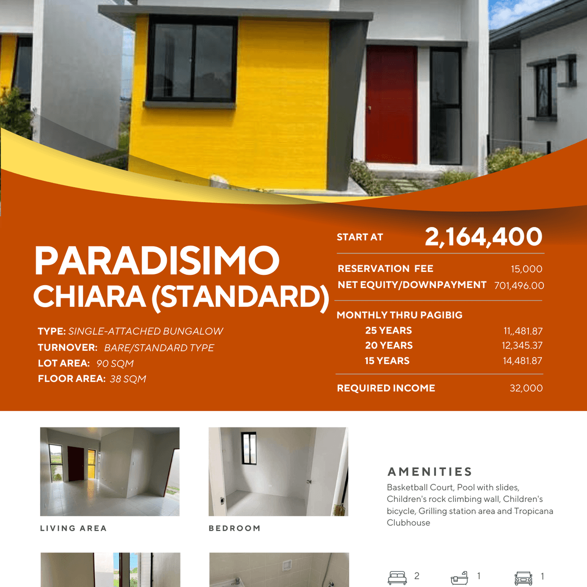 Single Attached Bungalow House For Sale in Trece Martires Cavite [House ...