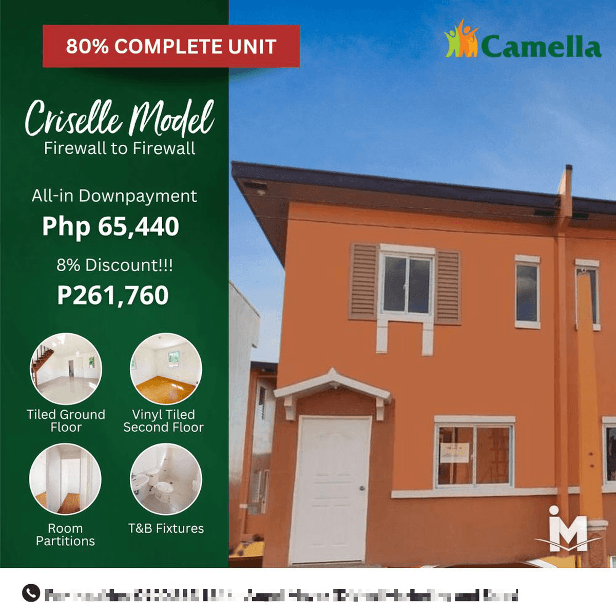 80% Complete Unit Criselle Model in Camella Bacolod South Brgy Alijis [House and Lot 🏘️] (March ...