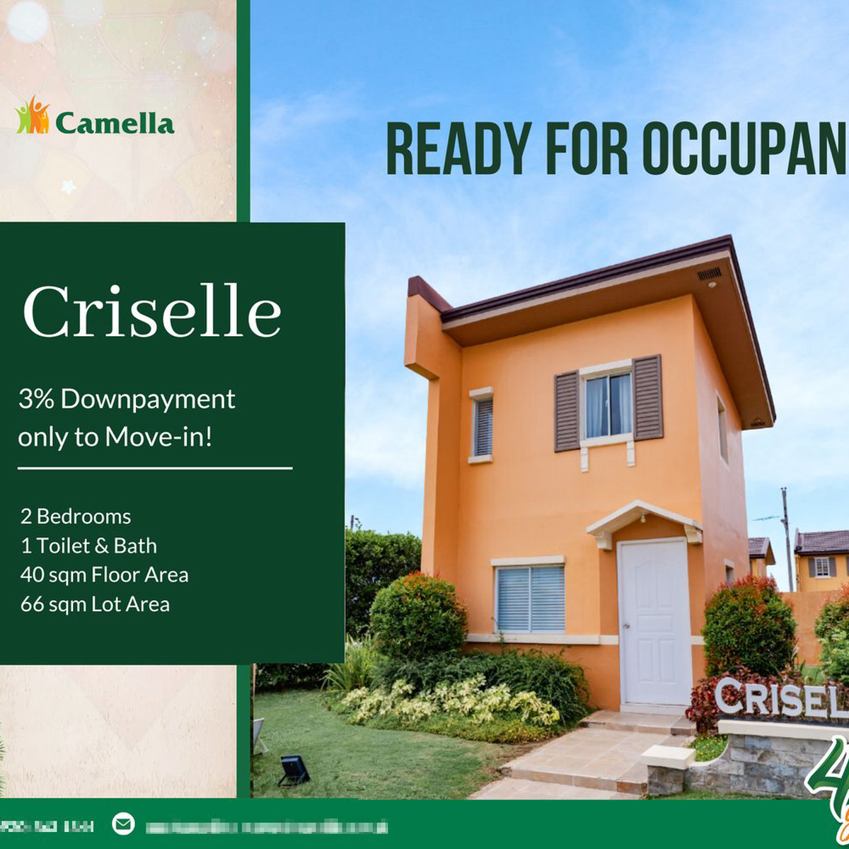 Bacolod House and Lot for Sale in Camella (RFO Criselle Unit) [House ...