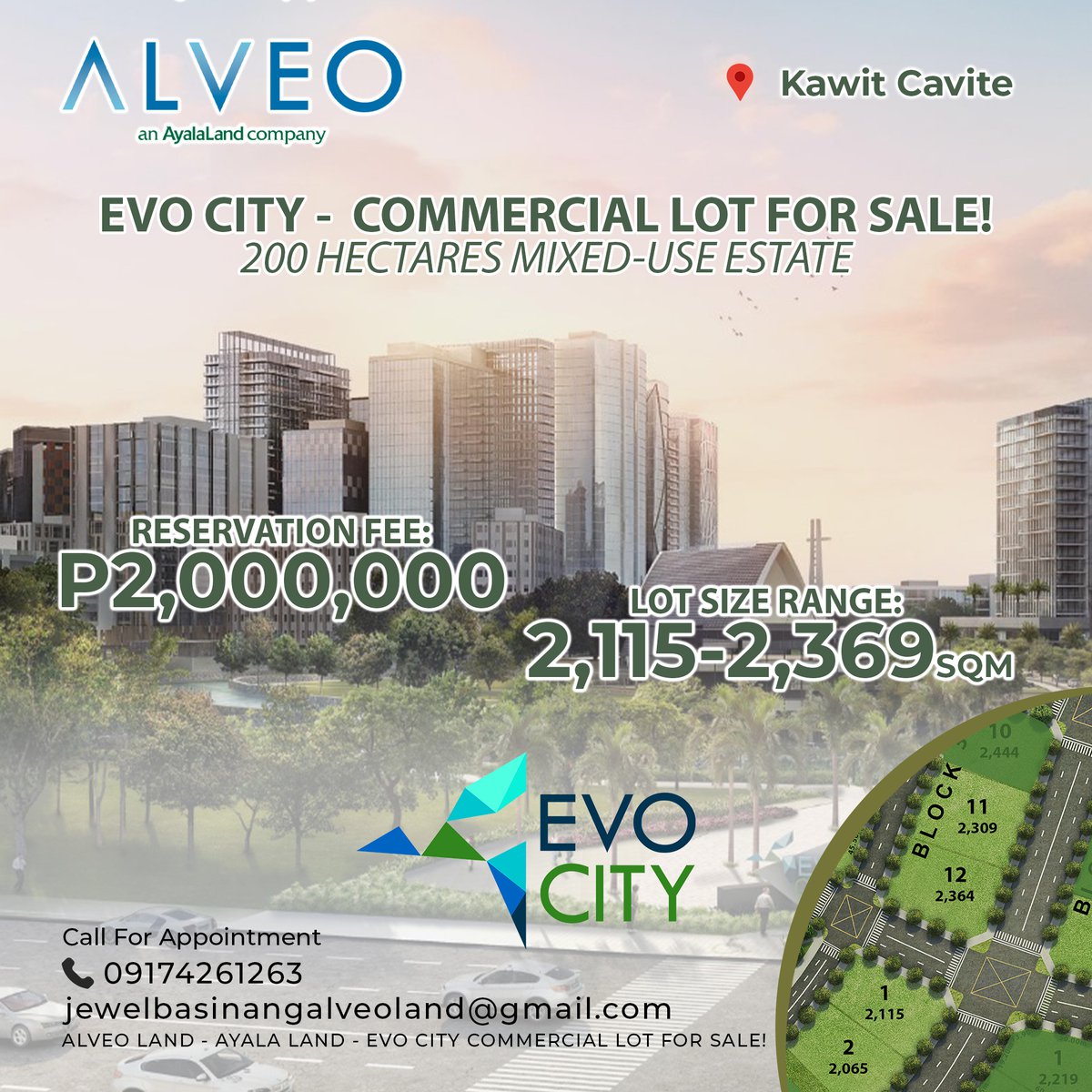 Evo City by Ayala | Commercial Lot For Sale 2,300-2,500 sqm | FAR 8.0 ...