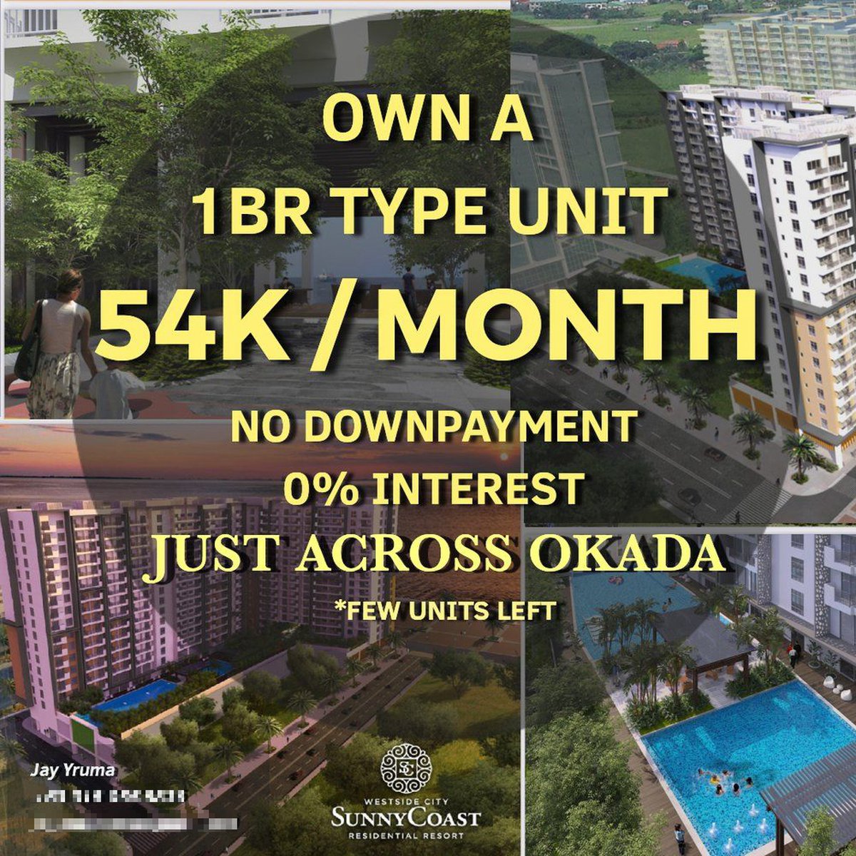 Just across Okada & Solaire 1BR Sunny Coast Residential Resort [Condo 🏙 ...