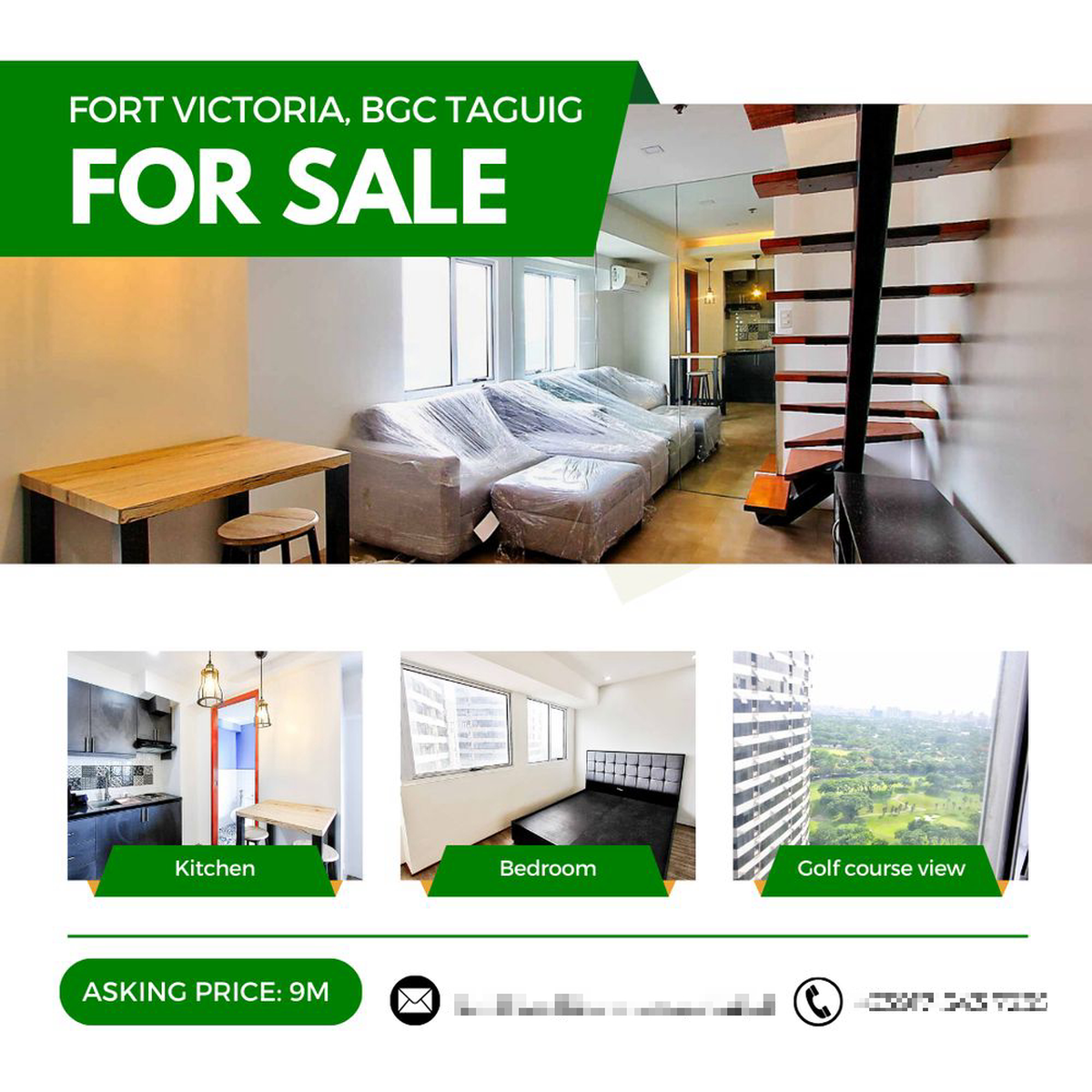 FOR SALE! Beautifully designed 2BR at Fort Victoria in BGC, Taguig ...
