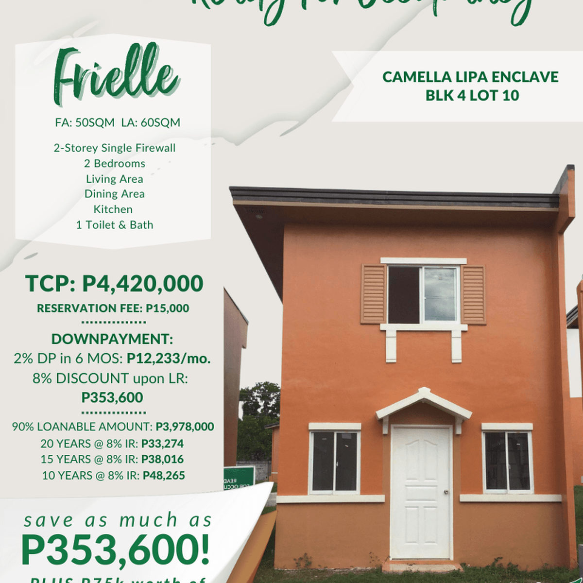 MURANG BAHAY NA READY FOR OCCUPANCY SA LIPA BATANGAS [House and Lot 🏘️ ...