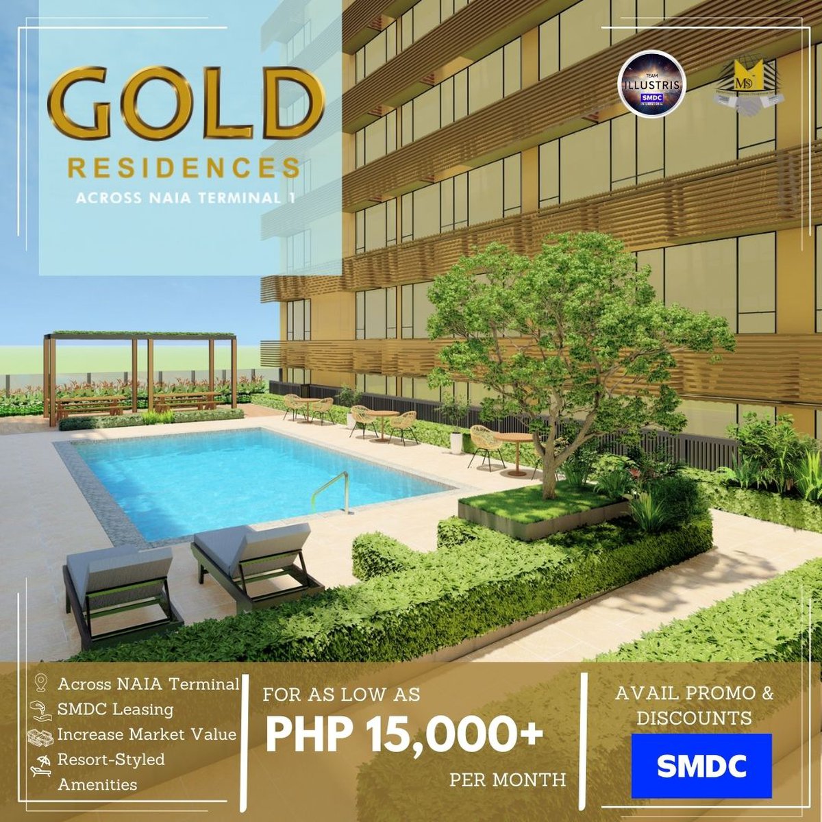 For Sale in NAIA Terminal, Gold Residences, Rent-to-own in Para [Condo ...
