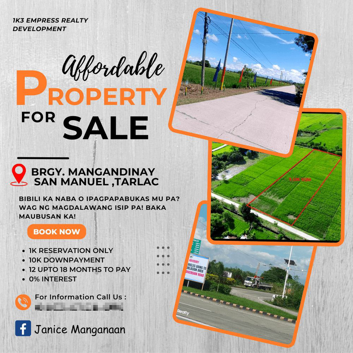 SUBDIVIDED LOT FOR SALE [Lot 🚜] (October 2023) in San Manuel, Tarlac ...