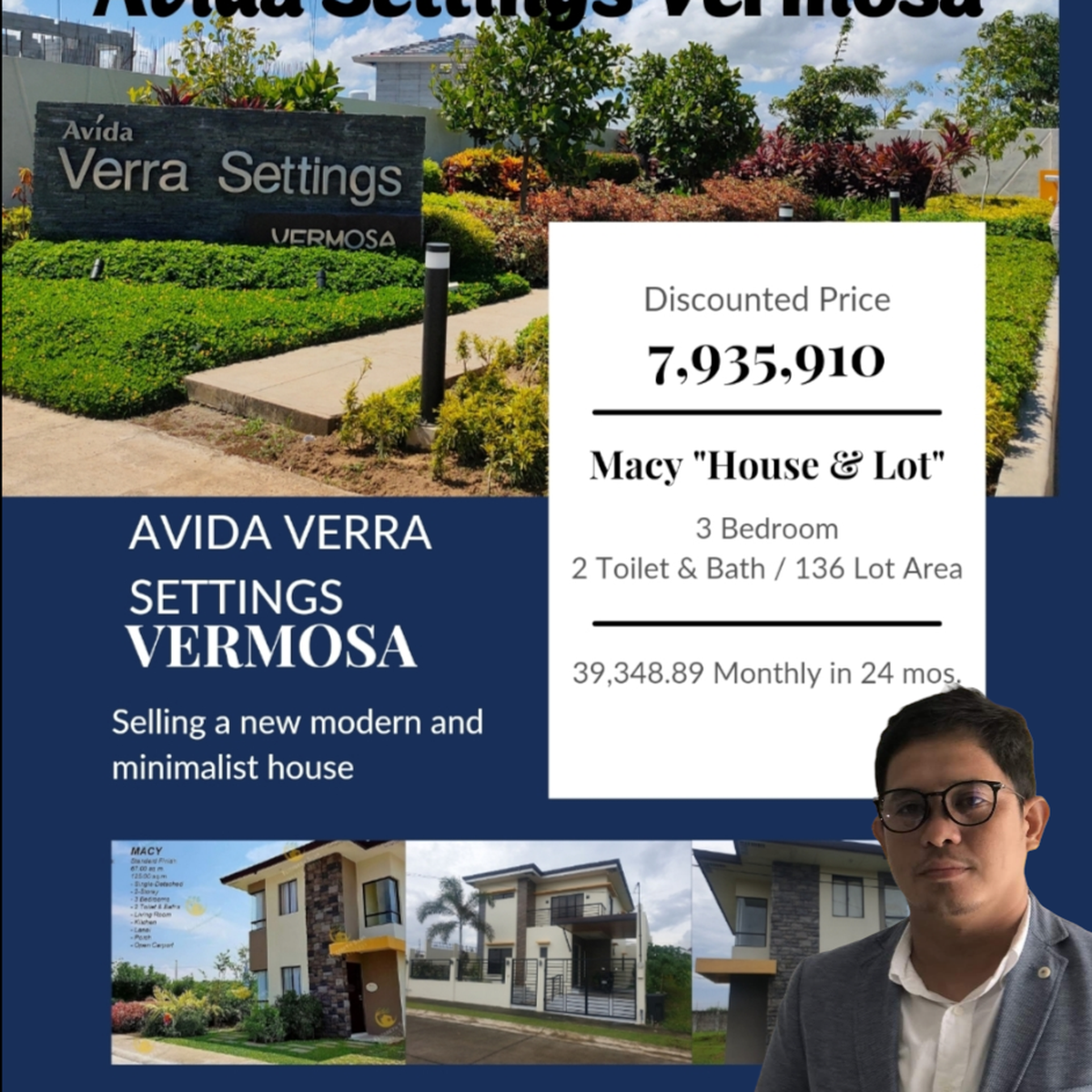 3-Bedroom HOUSE & LOT For Sale in Cavite- Avida Verra Settings Vermosa ...