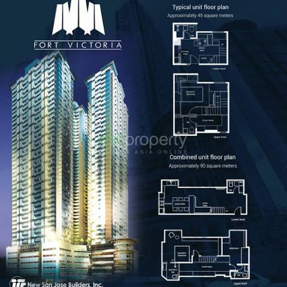 Elegant tri-tower structure with captivating views of Manila Golf ...