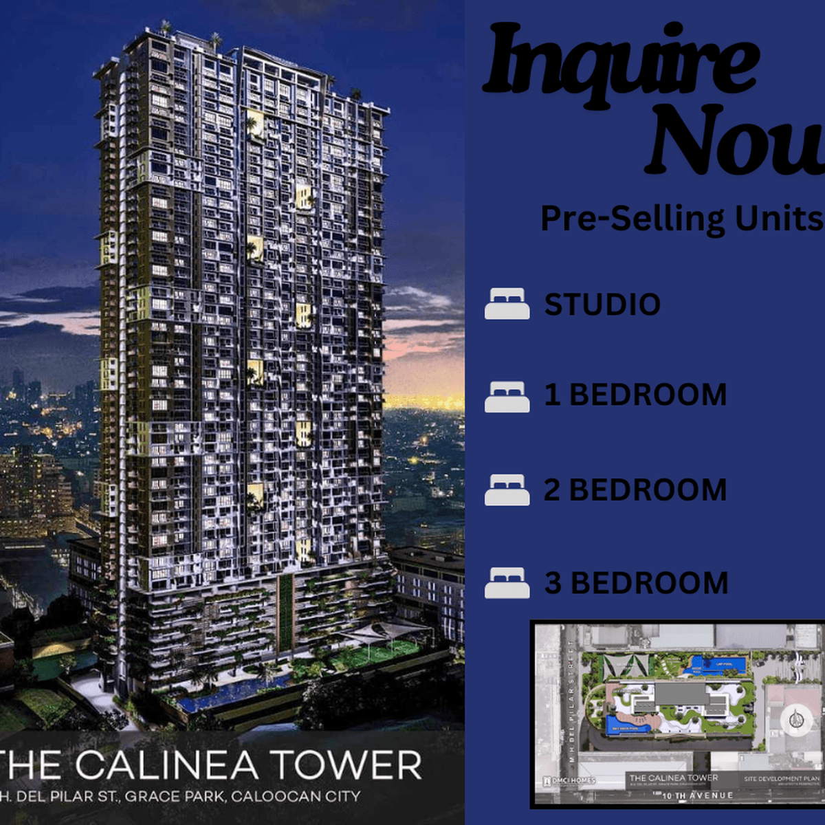 THE CALINEA TOWER Location: Grace Park, Caloocan City Turnover Date ...