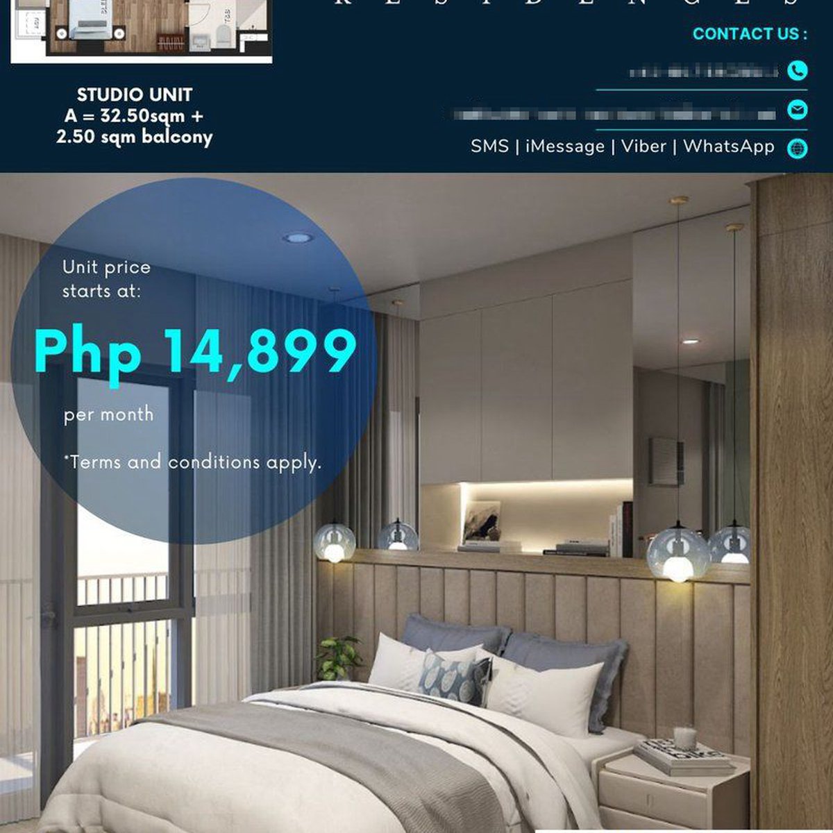 Maple Park Residences - Studio Unit with balcony [Condo 🏙️] (April 2024 ...