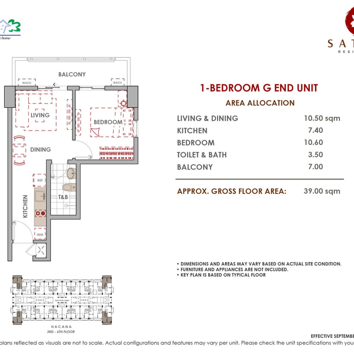 BIG CUT 1BR UNIT 39 SQM FOR LEASE IN SATORI RESIDENCES [Condo 🏙️ ...