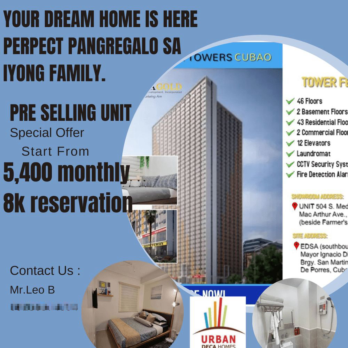 12.12 sqm Studio Condo For Sale in Cubao Quezon City/Pre selling unit ...