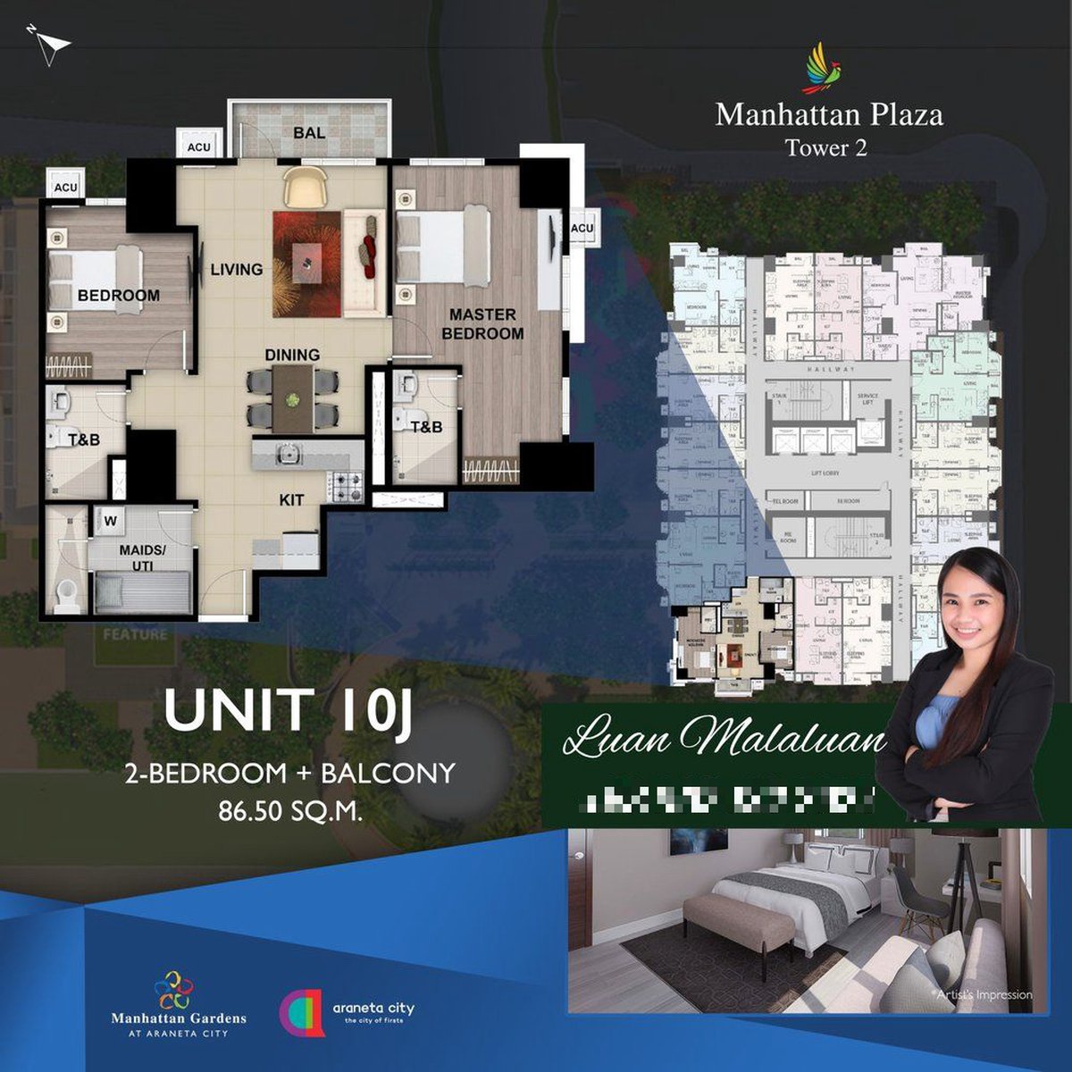 Pre-selling 86.50 sqm 2-bedroom Condo For Sale in Cubao, Quezon City ...