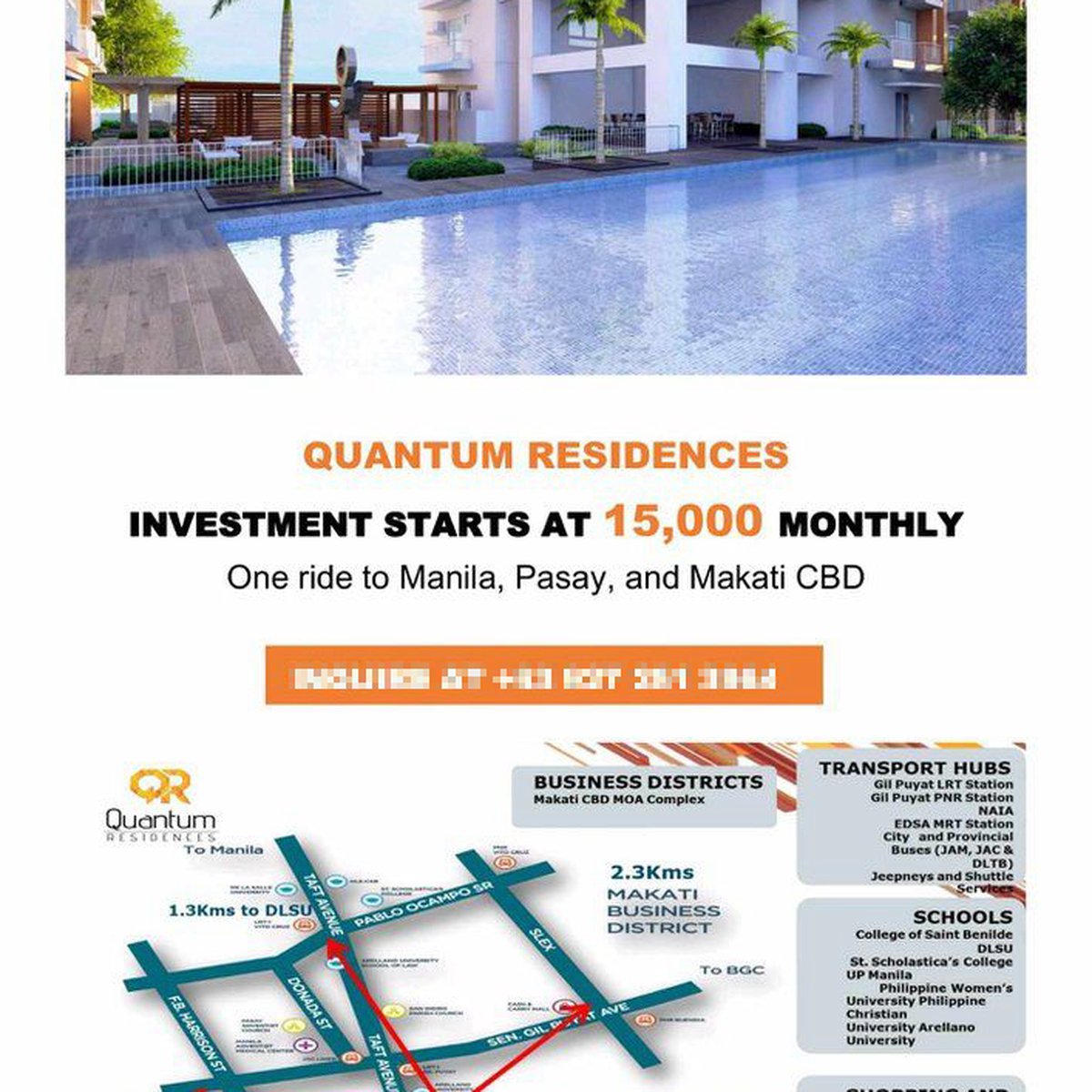 Quantum Residences located in Pasay near Arellano and DLSU [Condo 🏙️ ...