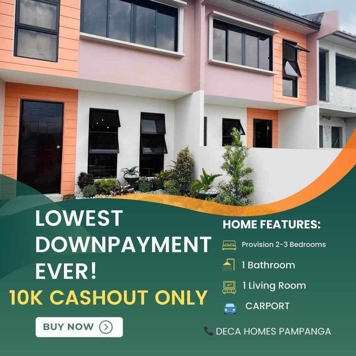Spacious Townhouse at DECA Homes in Cutud Angeles City [House and Lot 🏘 ...