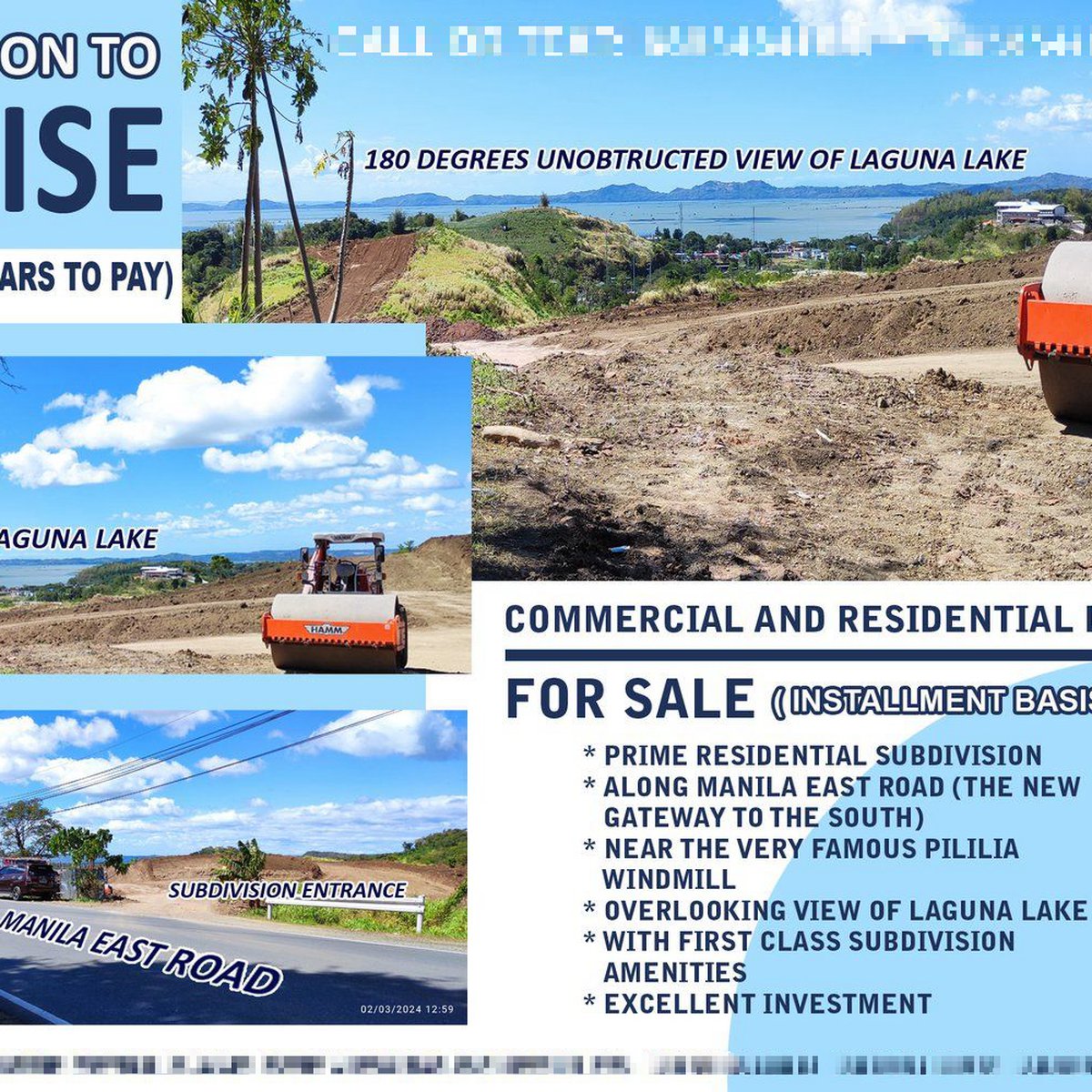 204sqm Pre selling subdivision along Manila East Road Pililia Rizal ...