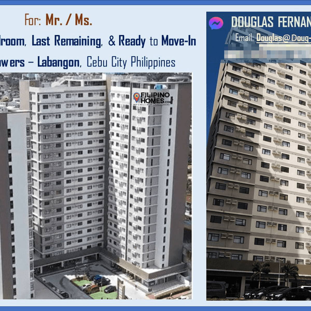 Brandnew and the Last Remaining Unit at CM Towers-Labangon, Cebu City ...