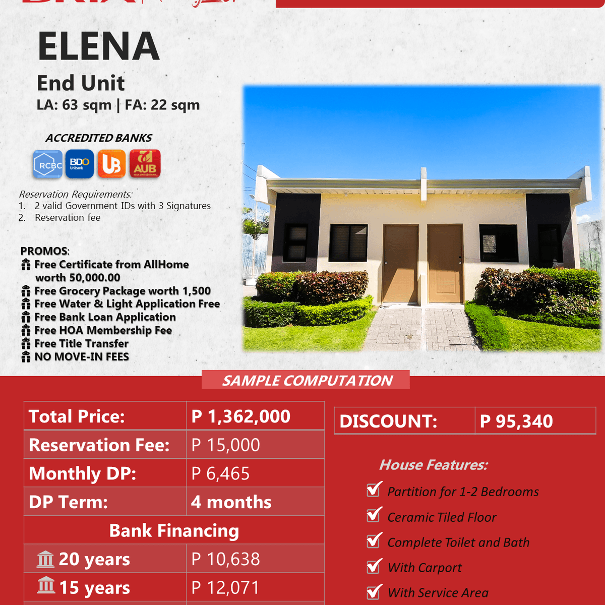 Elena End Unit available in Tagum City, Davao del Norte [House and Lot ...