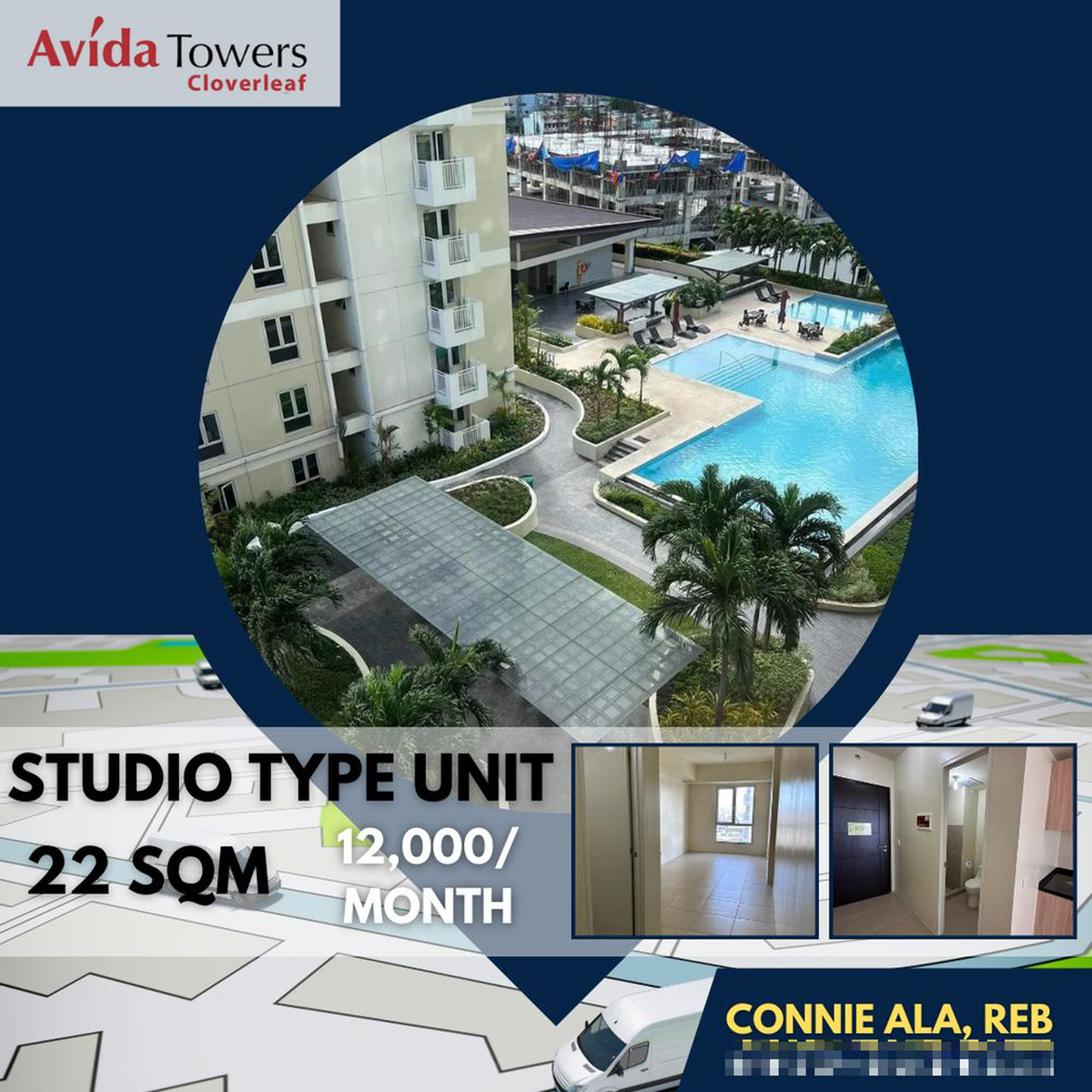 For Sale Studio Unit in Quezon City, Avida Towers Cloverleaf | 22 sqm ...