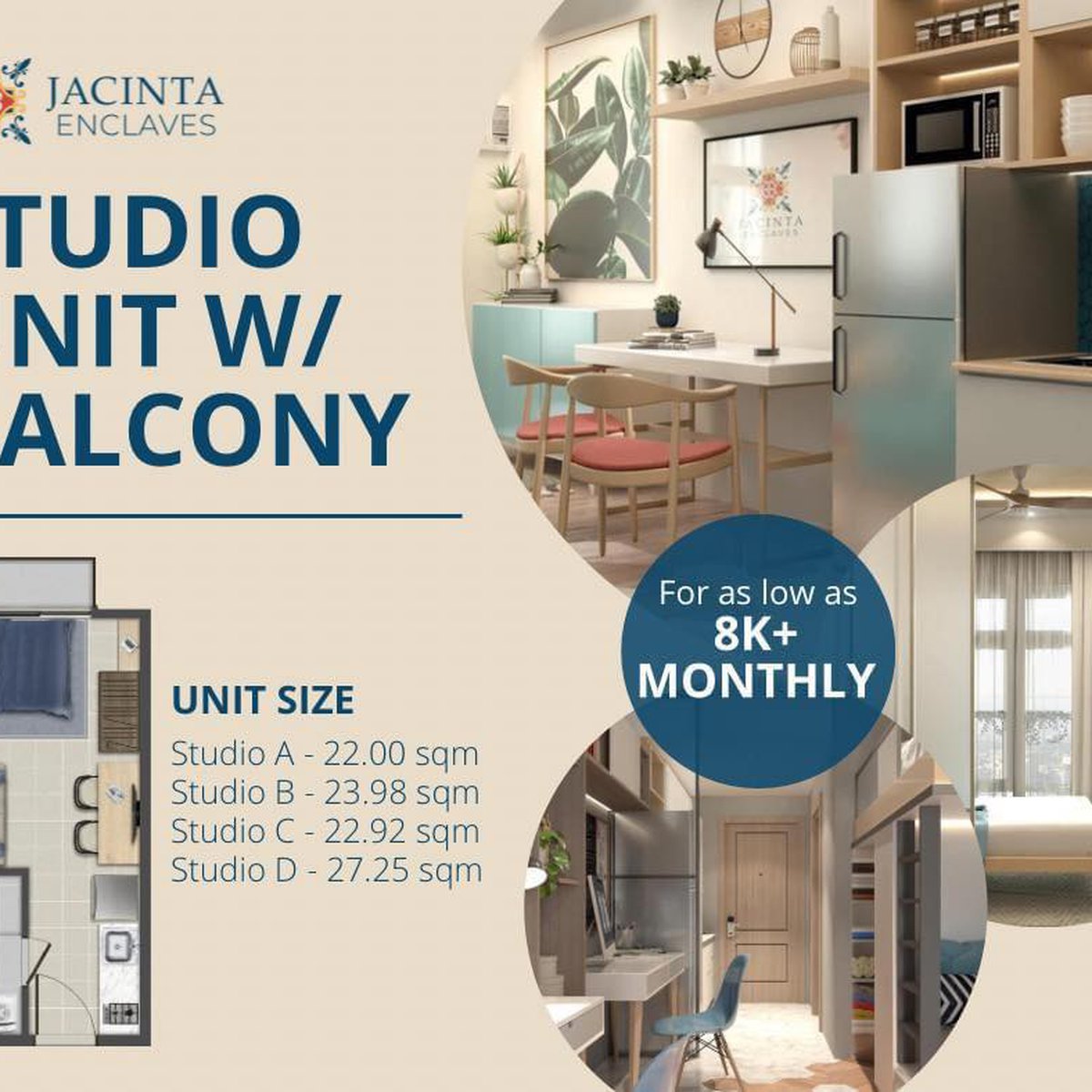 40 sqm 2-bedroom Loft Condo For Sale in Cainta Rizal [Condo 🏙️] (April 2023) in Cainta, Rizal ...